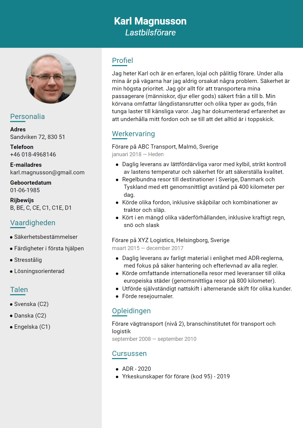 50+ bästa CV-exempel (gratis) | Ladda ner & redigera nu